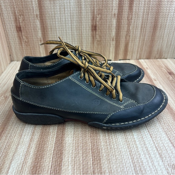 Born | Shoes | Born Grippers Mens 85 42 Black Gray Leather Lace Up ...